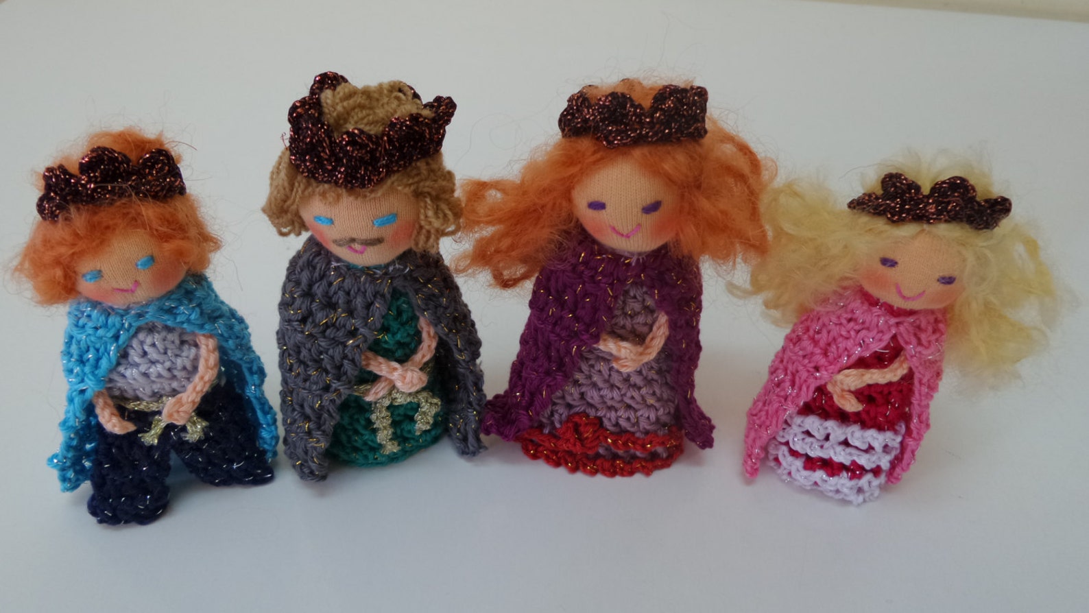 King Queen Prince Princess Finger Puppets Royal Family Finger - Etsy
