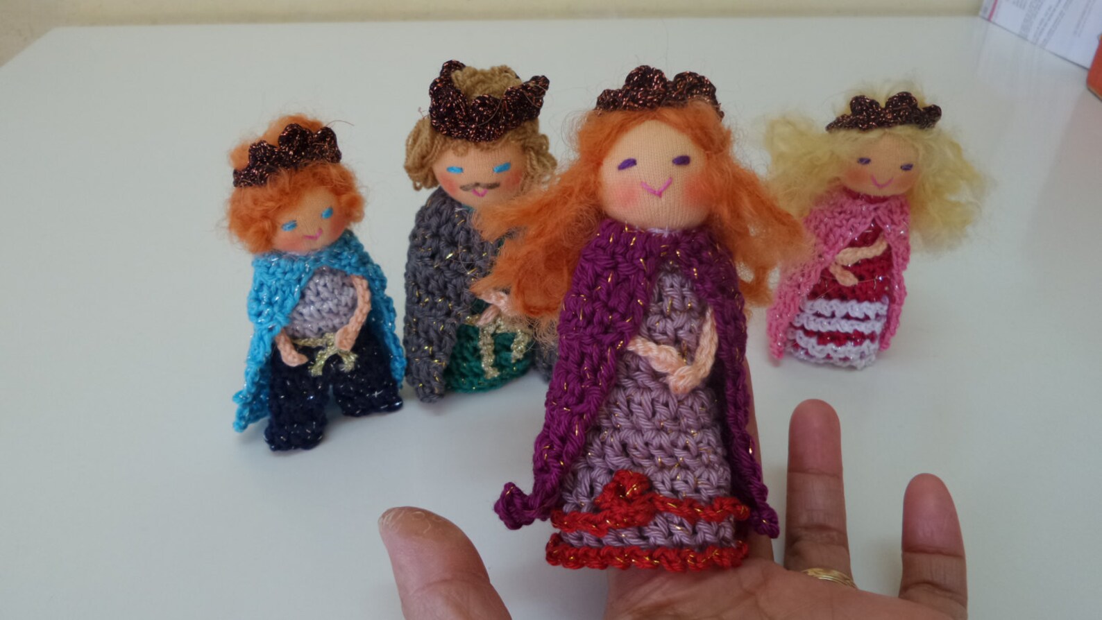 King Queen Prince Princess Finger Puppets Royal Family Finger - Etsy