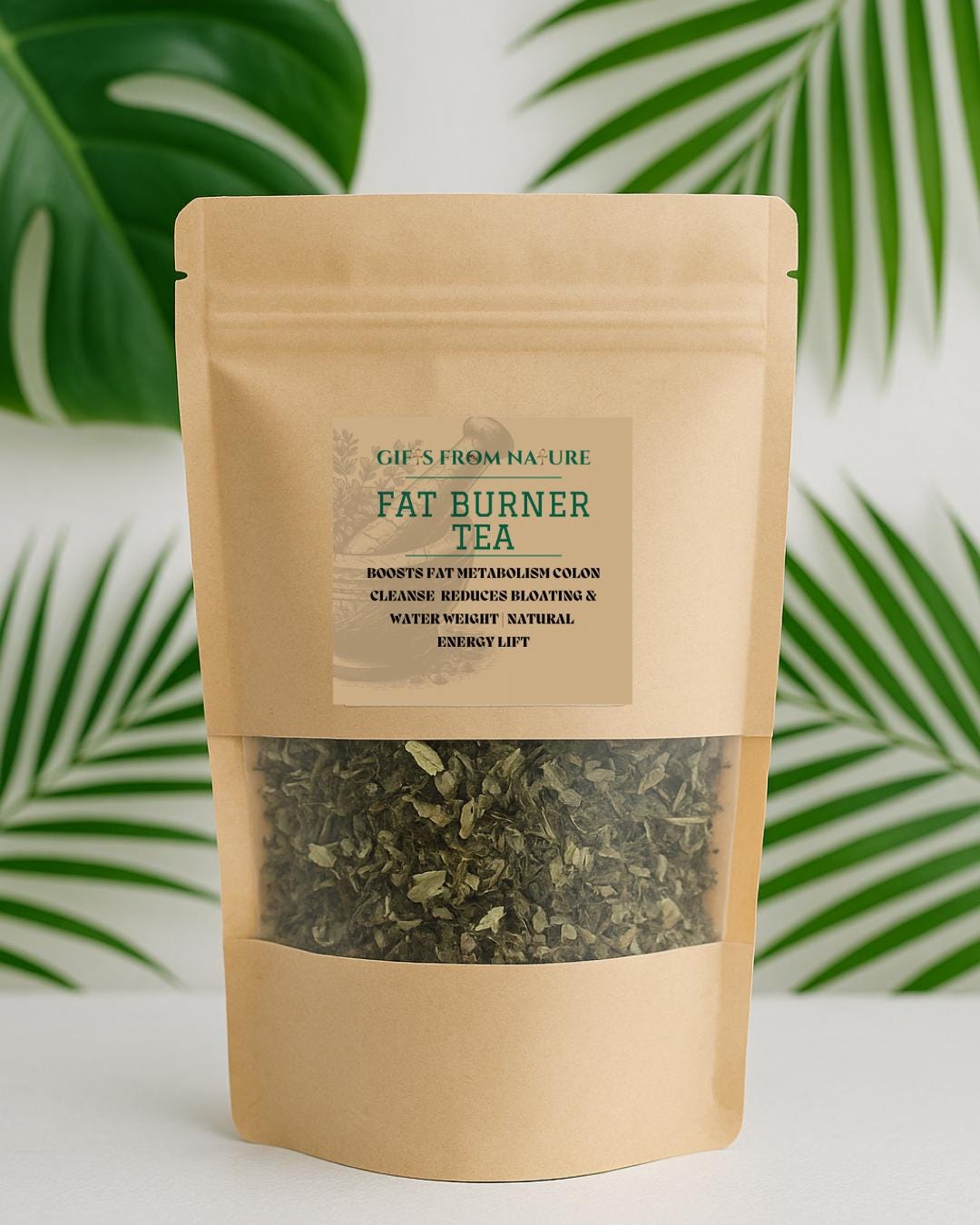 Organic Fat Burner Tea Metabolism Support | 14 Days| Belly Fat | Bloat ...