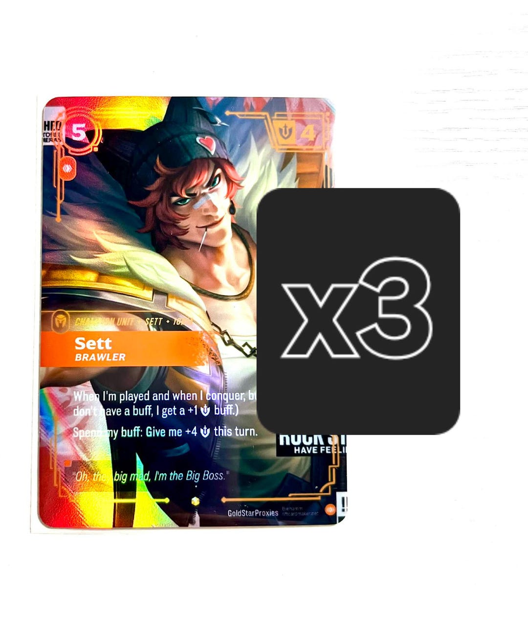 Custom Card Sett Champion Playset (x3) (proxy) - Etsy
