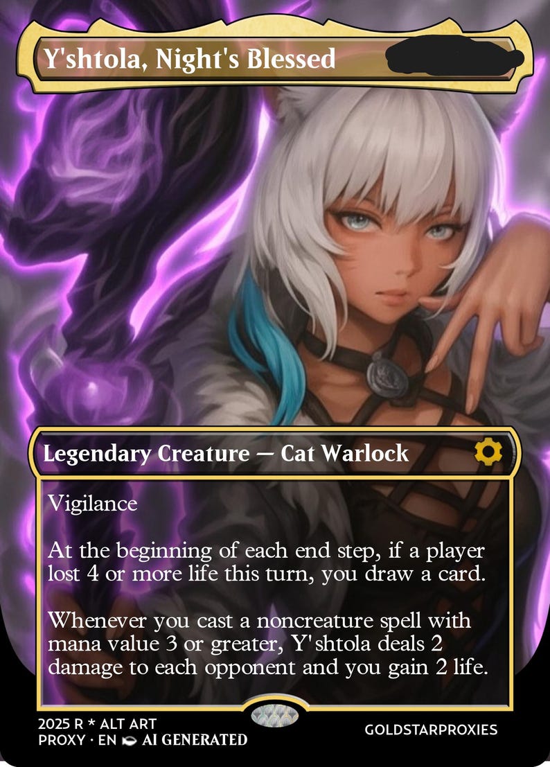Y'shtola, Night's-blessed ALT ART (PROXY) - Etsy