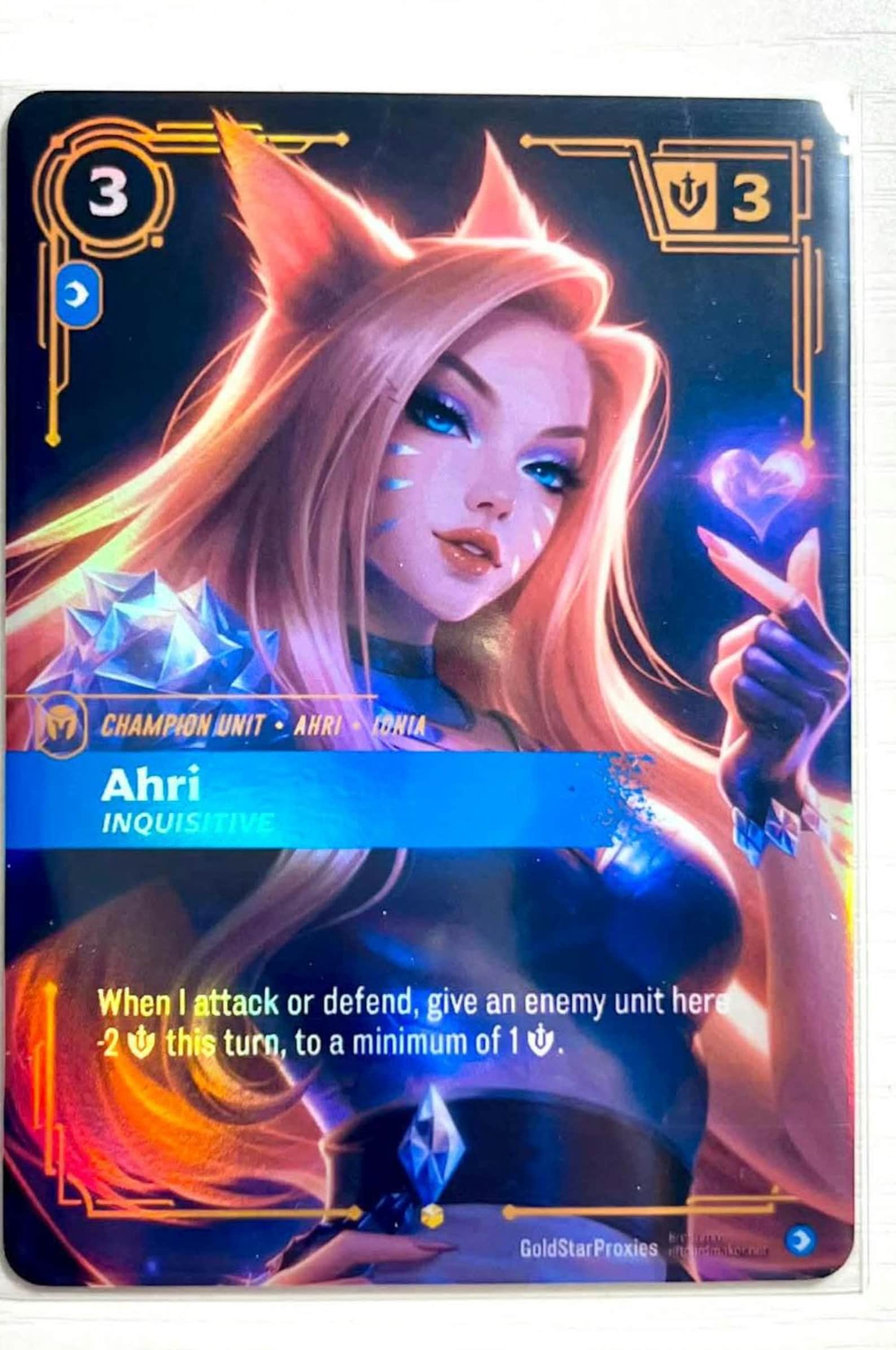 Riftbound Custom Card Ahri (champion) (proxy) - Etsy