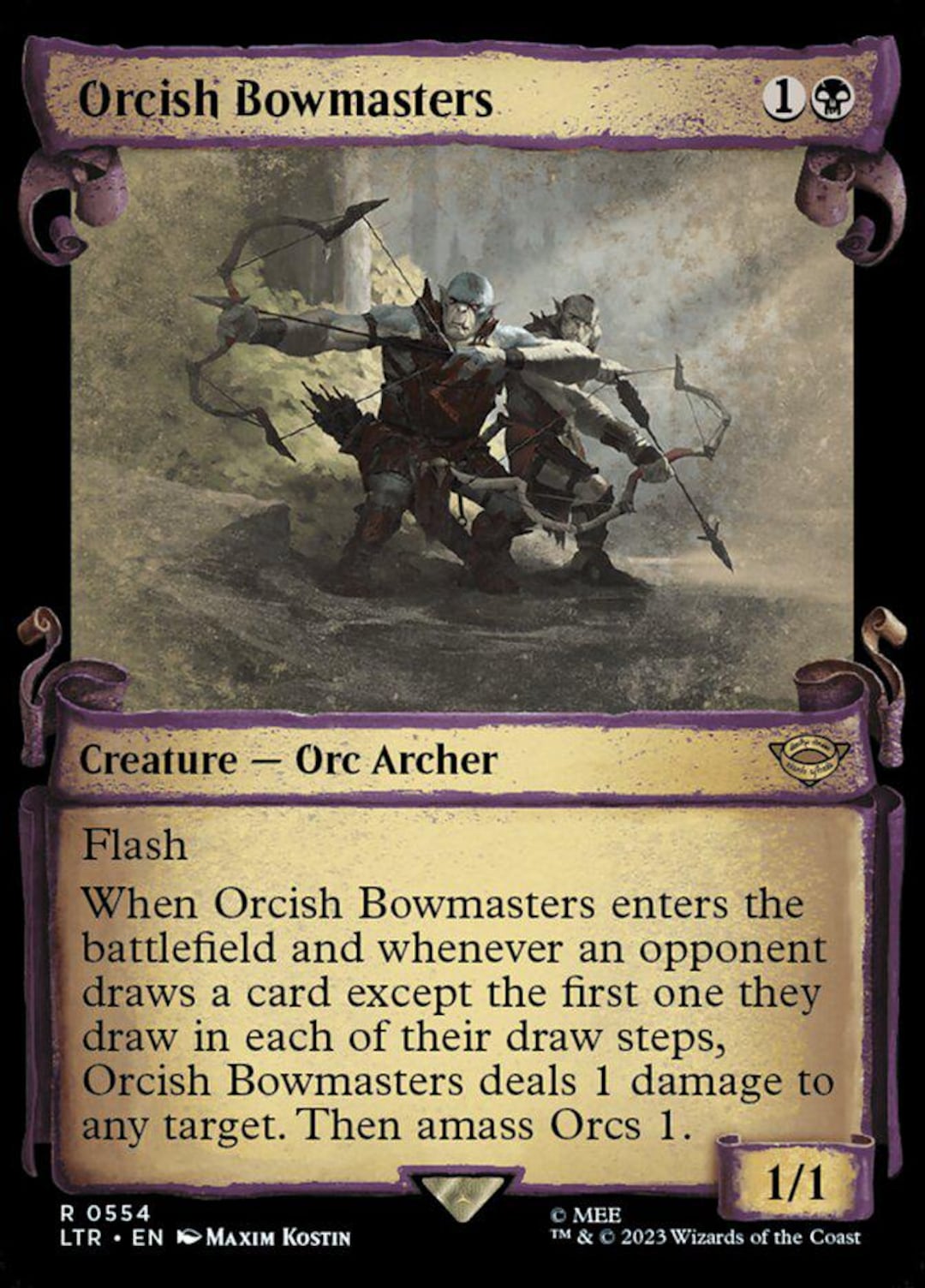 Orcish Bowmaster-- Creature- Orc Archer (holo Proxy) - Etsy