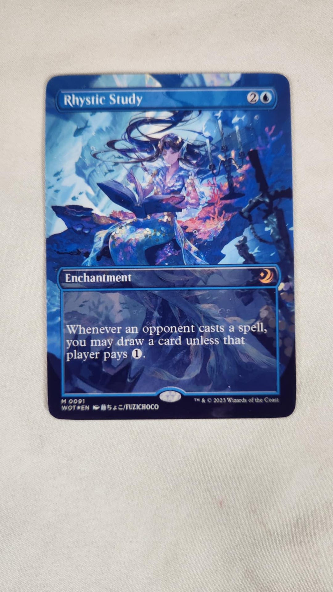 Rhystic Study Enchantment Card (proxy) - Etsy