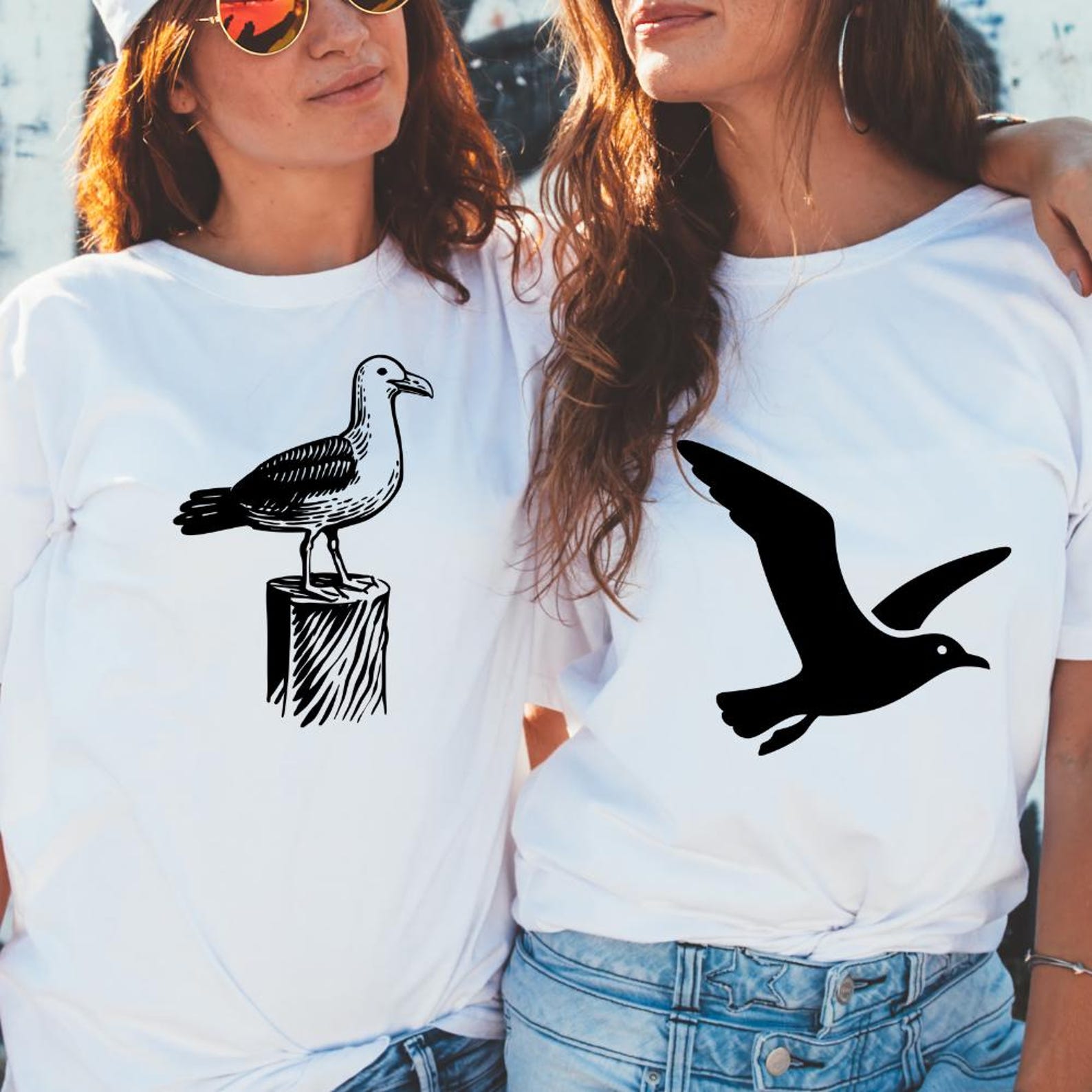 Seagull SVG Bundle 50 Designs – Beach Birds Clipart – Coastal Flying ...