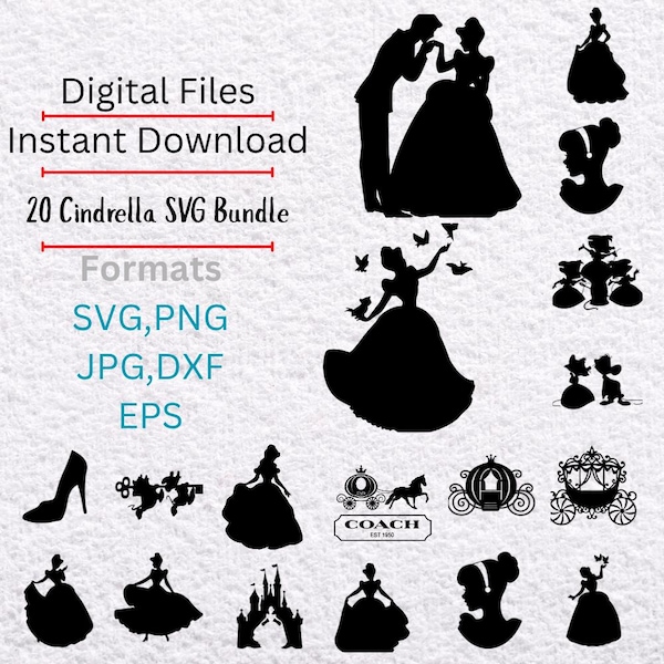 Cinderella Svg - Etsy