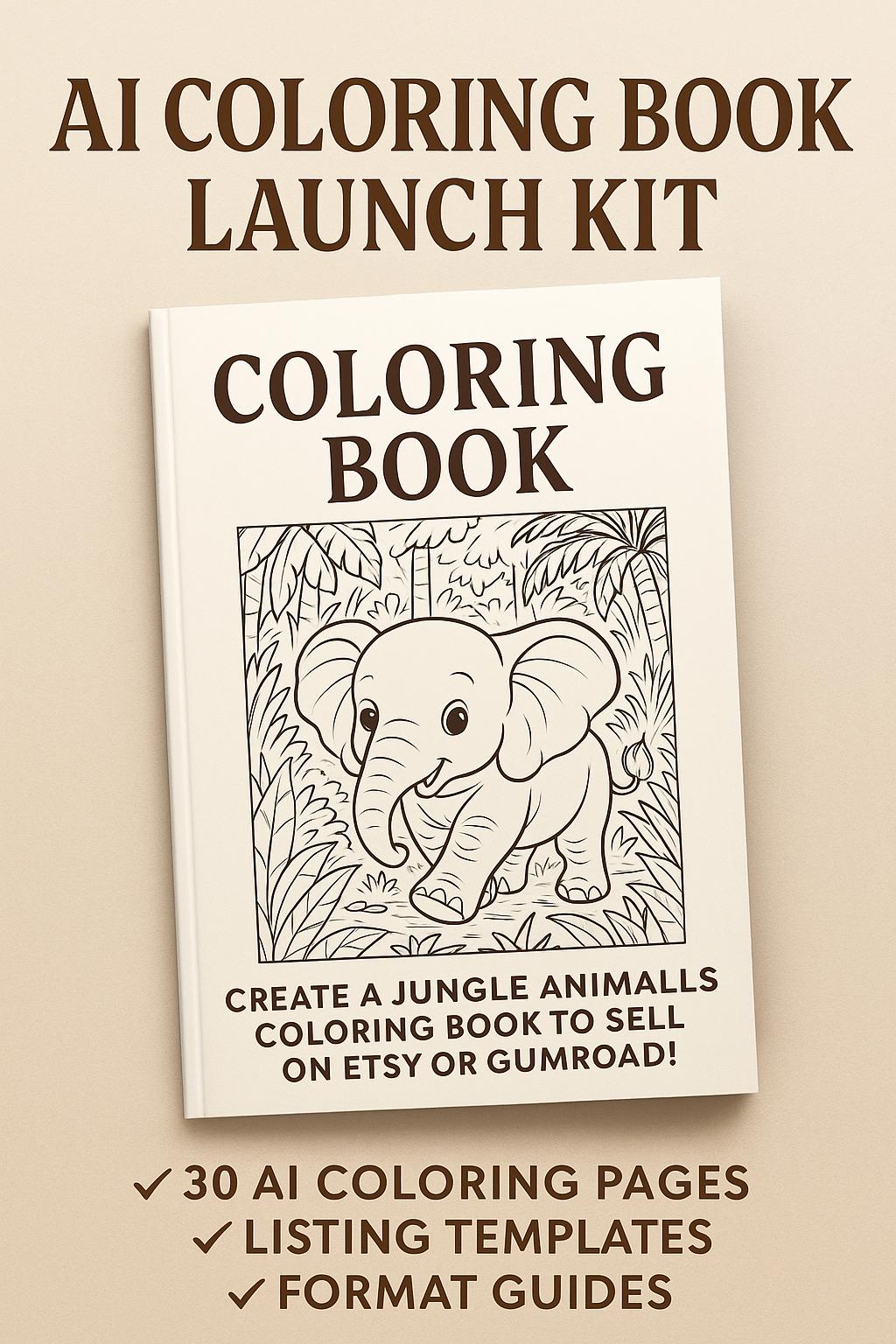 AI Coloring Book Seller Kit – Midjourney Prompts, Etsy SEO, Pinterest ...