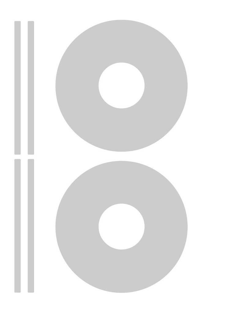 Psd Template - 2 CD Labels - Etsy