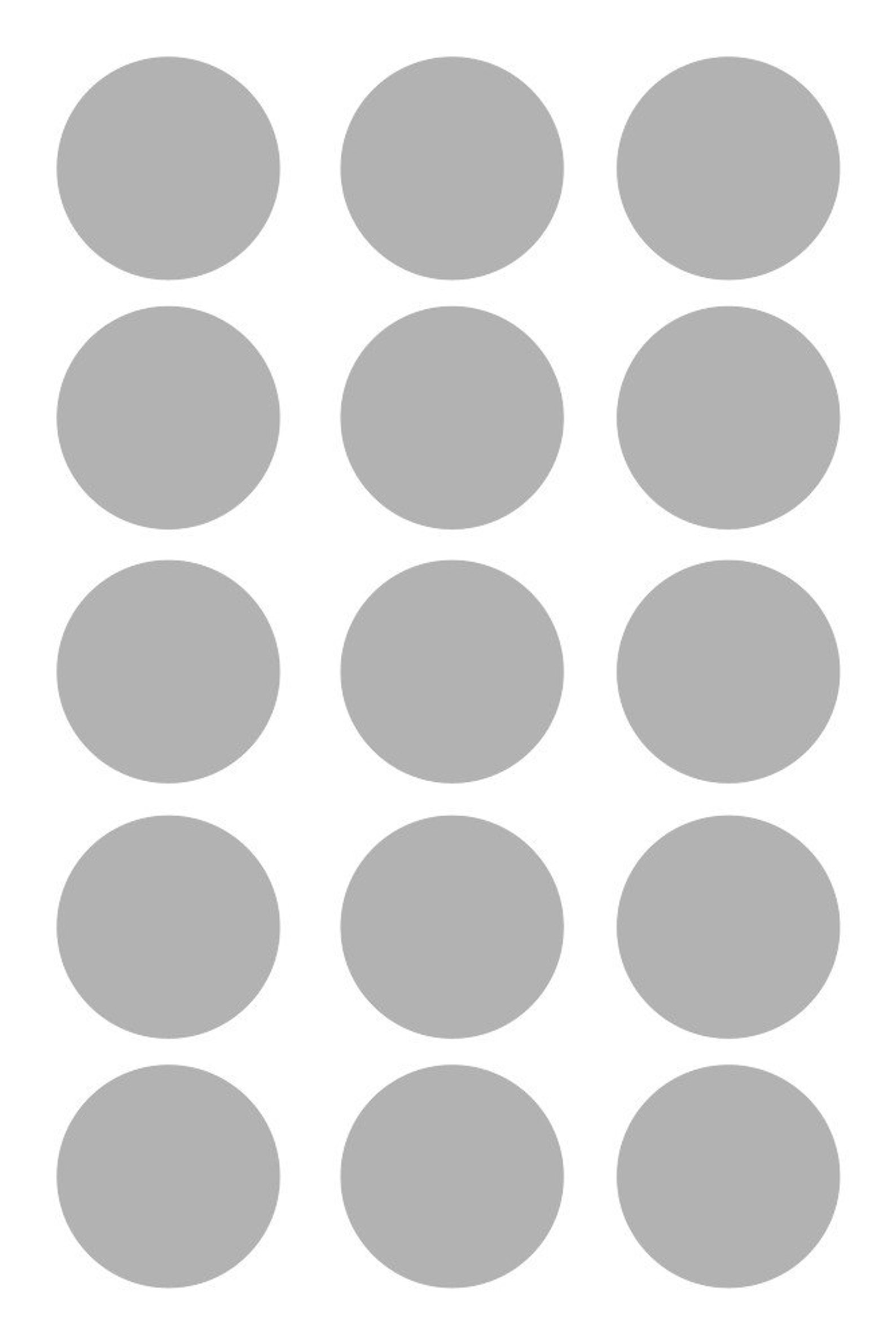 Psd Template - 15 One Inch Circles - 4x6 Paper - Etsy