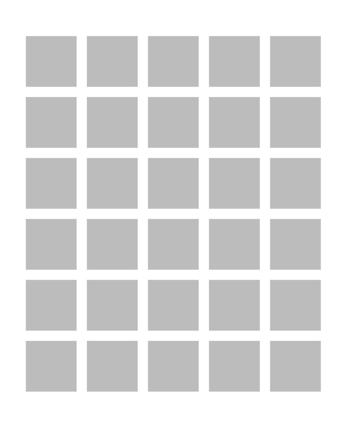Psd Template - 30 Squares, 1 1/4 Inch - Etsy