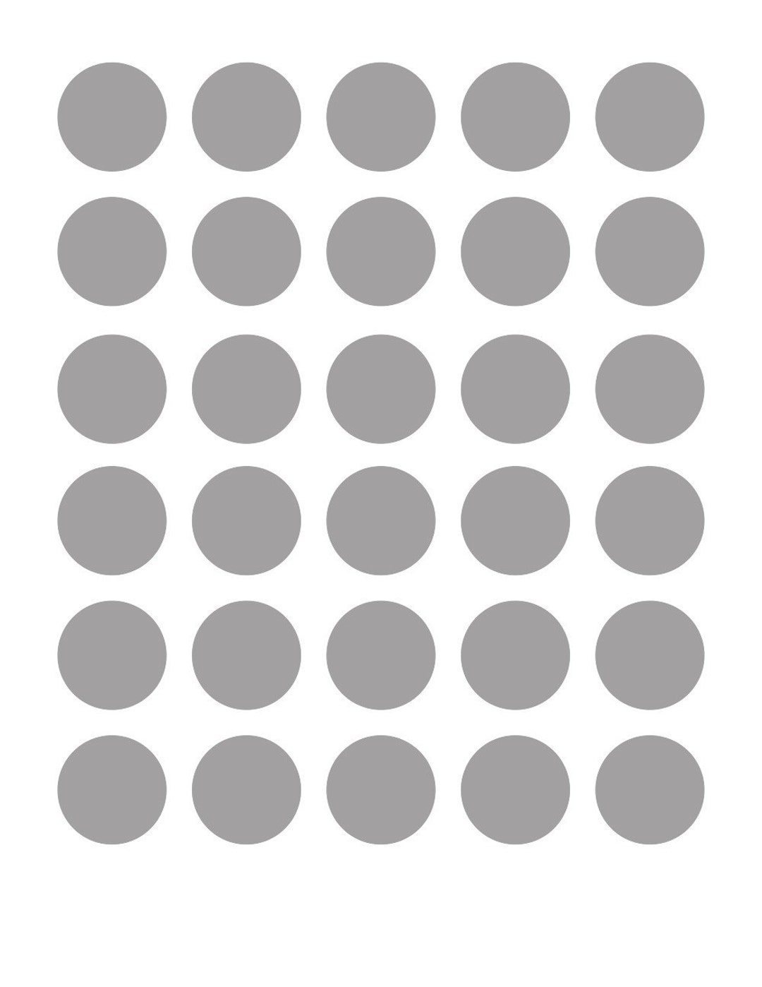 Psd Template - 30 Circles, 31mm Diameter - Etsy