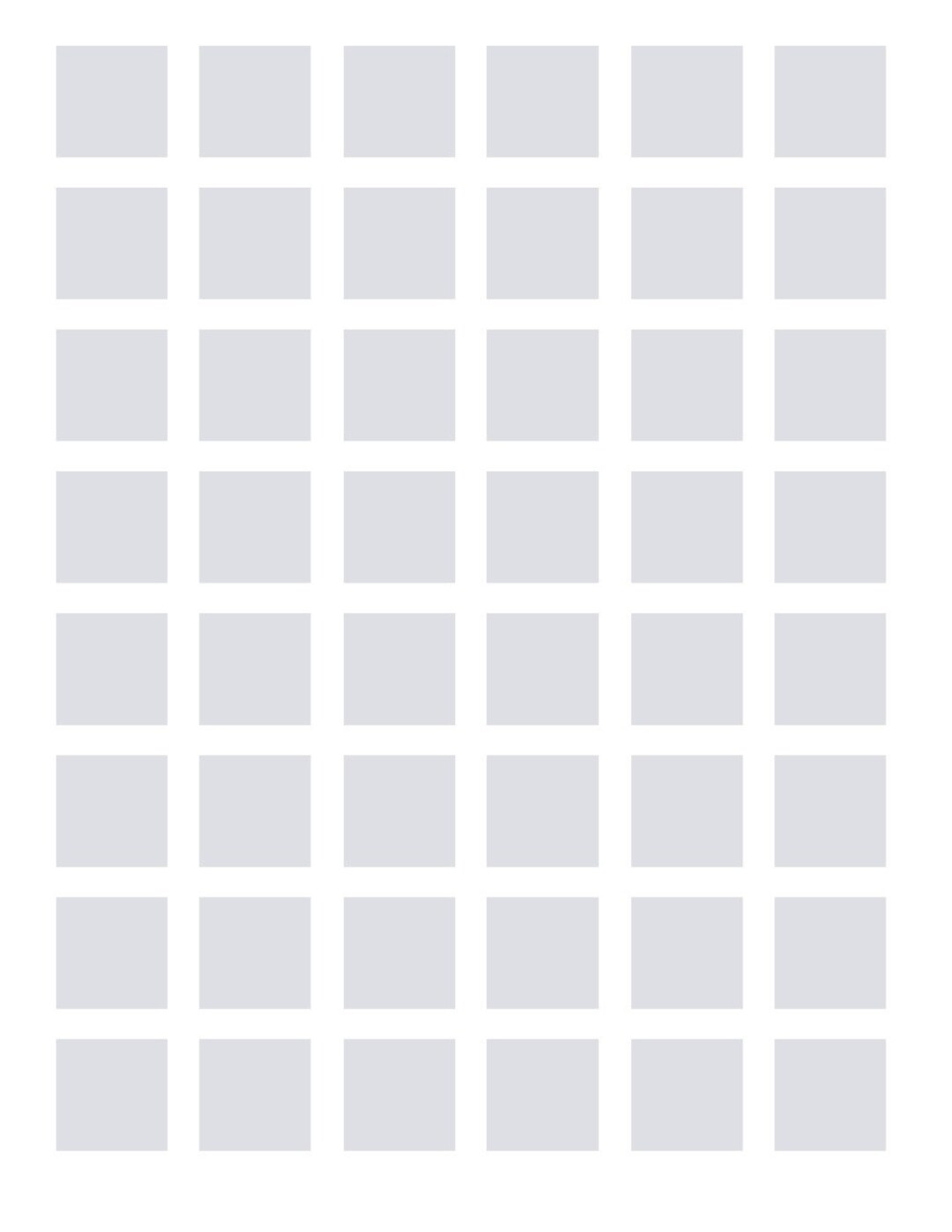 Psd Template - 48 One Inch Squares - Etsy