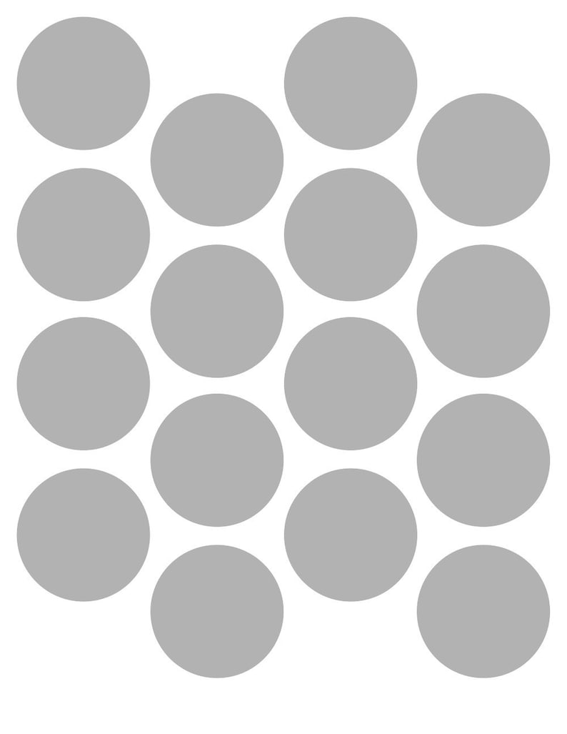 Psd Template - 16 Circles, 2 Inches - Etsy