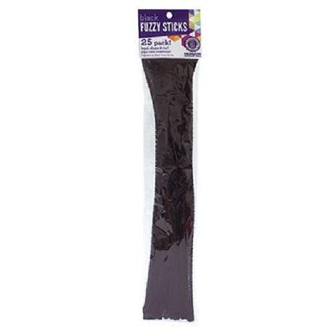 25 Pack Black Fuzzy Craft Strips - Etsy