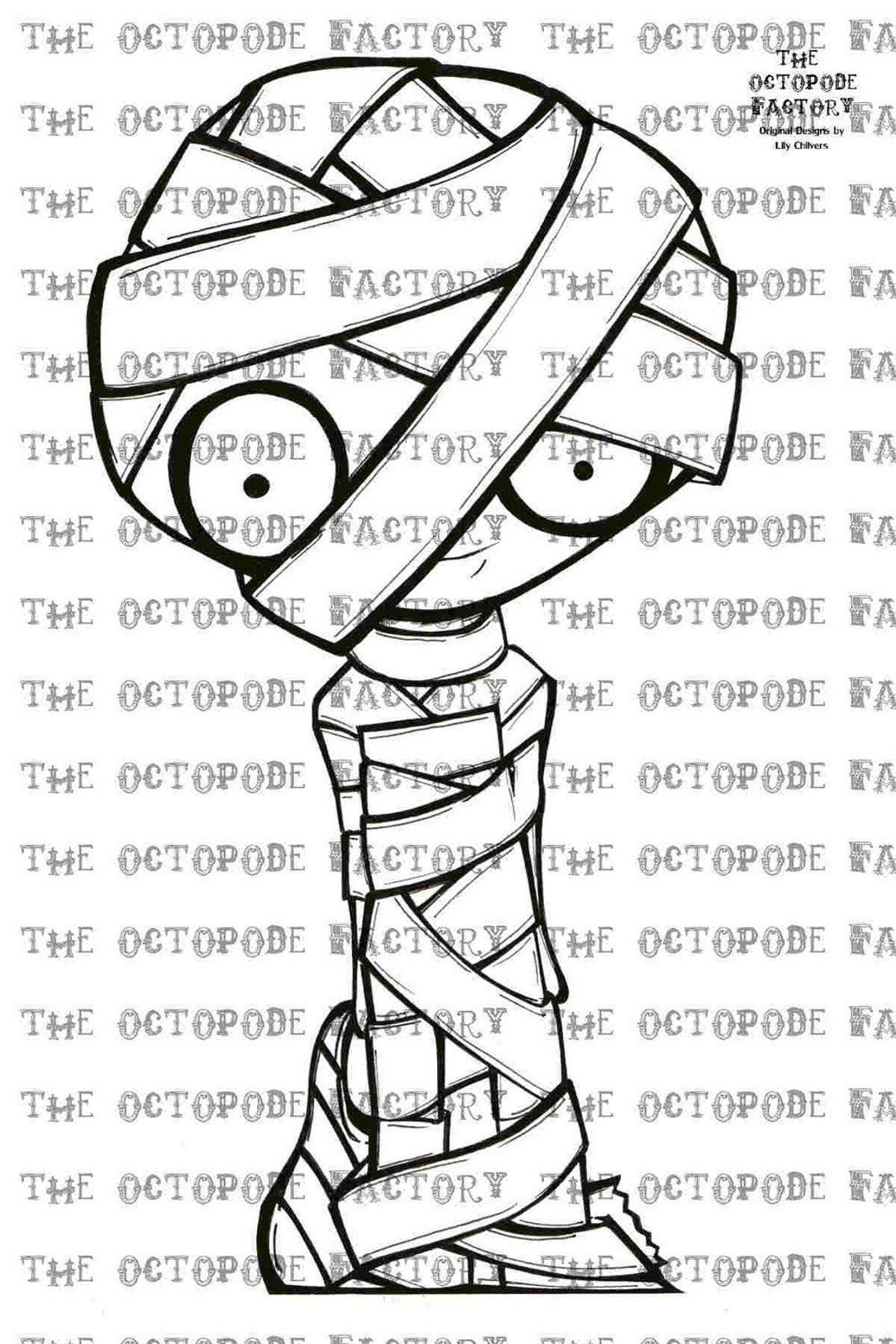 INSTANT DOWNLOAD Halloween Mummy Digital Stamp - Etsy Canada