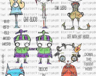 INSTANT DOWNLOAD Alice Digital Stamp | Etsy