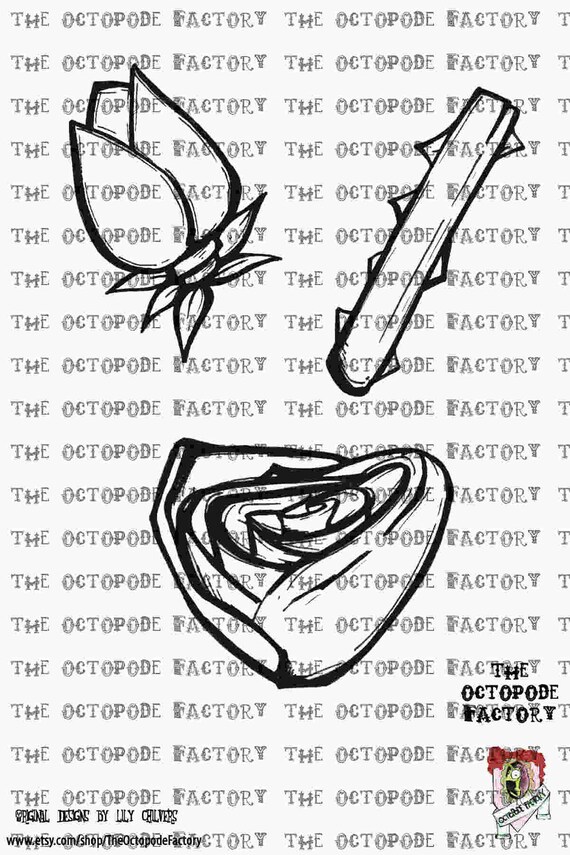 INSTANT DOWNLOAD Roses Set of Digital Stamp Images | Etsy