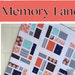PDF Quilt Pattern Instant Download Memory Lane by Sew You Like - Etsy