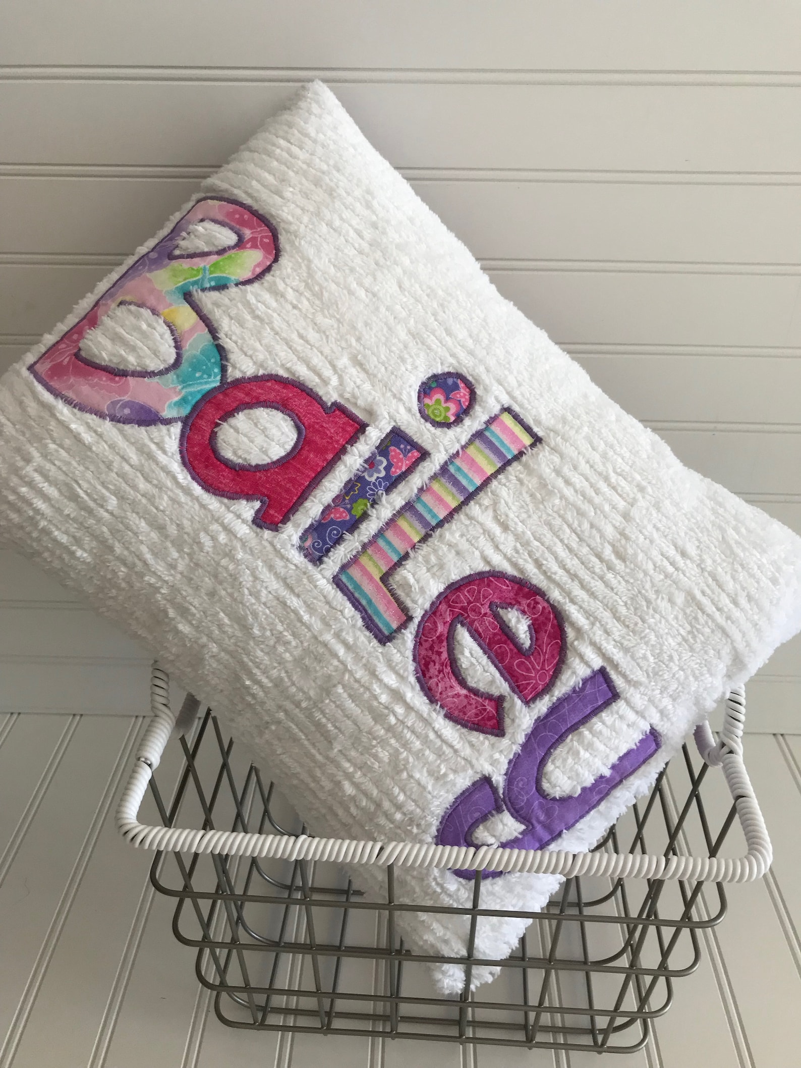 Made-to-order, Customized Personalized Name Pillow With Appliqued Word ...