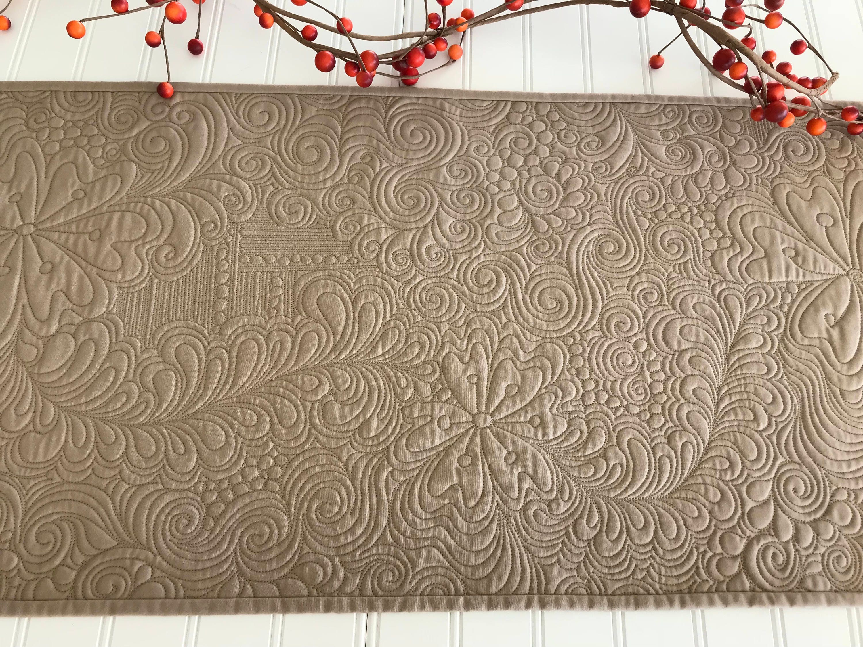 Made-to-order Whole Cloth Quilted Table Runner Made to Order - Etsy Canada