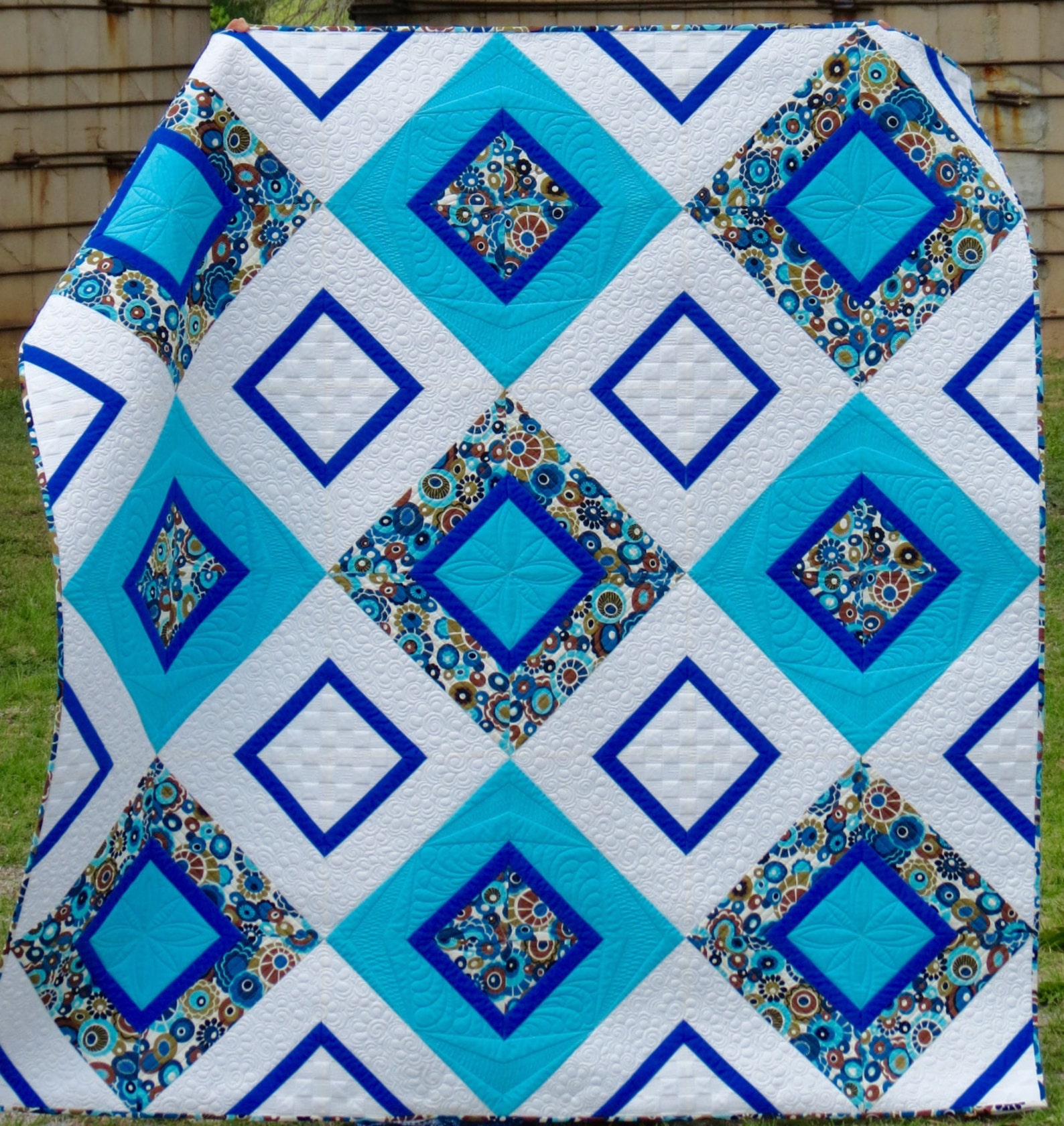 PDF Quilt PATTERN Instant Download Diamond Delight by Sew You | Etsy