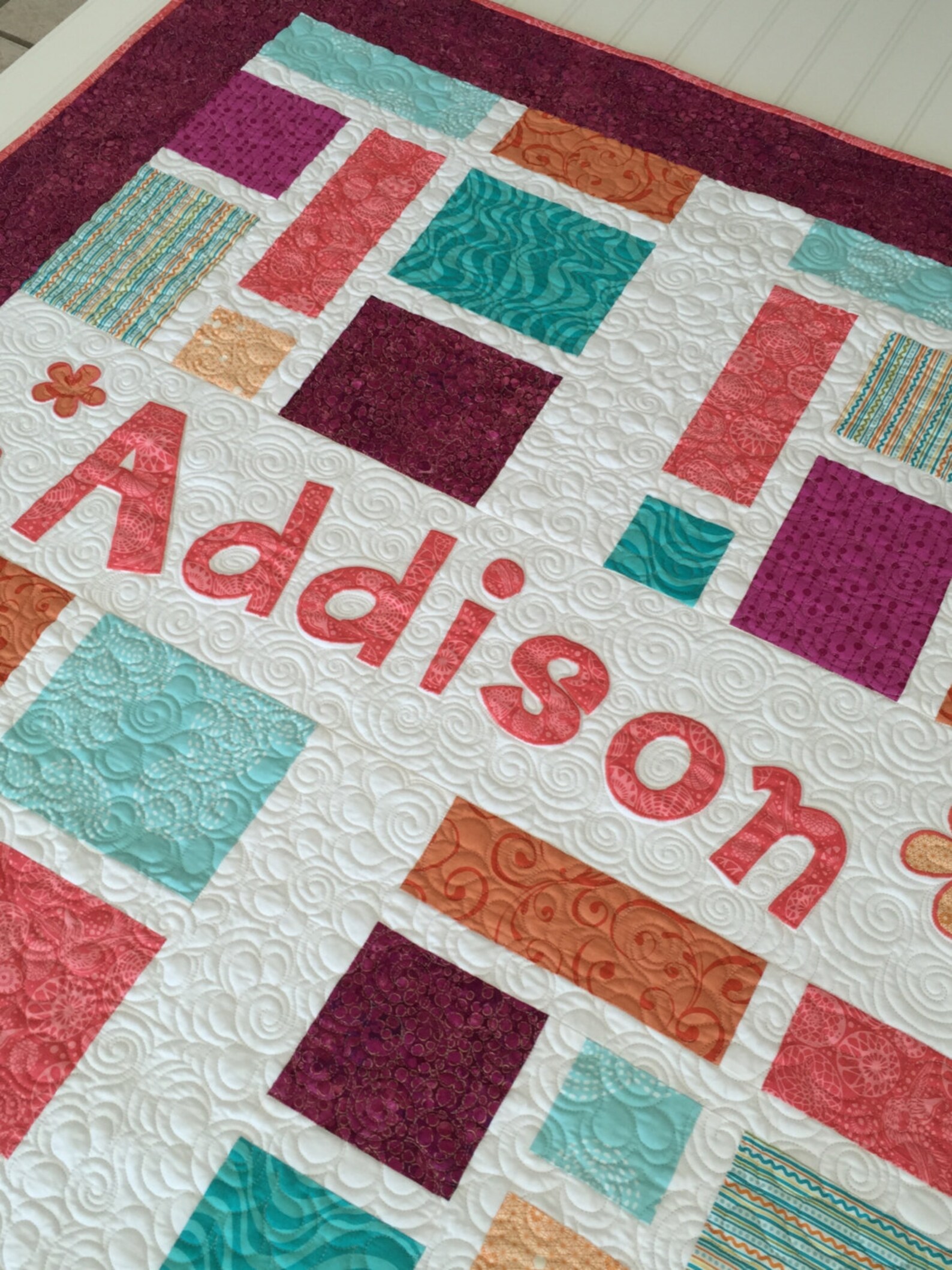 Made-to-order Personalized Baby Quilt Custom Baby Quilt - Etsy