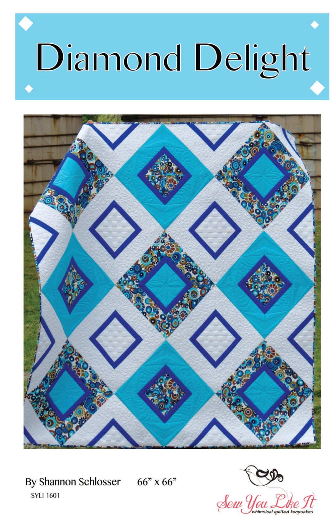 PDF Quilt PATTERN Instant Download Diamond Delight by Sew You Like It ...