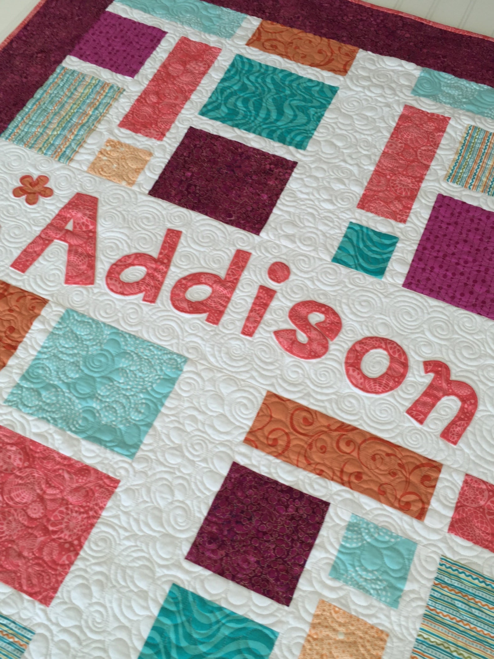 Made-to-order Personalized Baby Quilt Custom Baby Quilt - Etsy