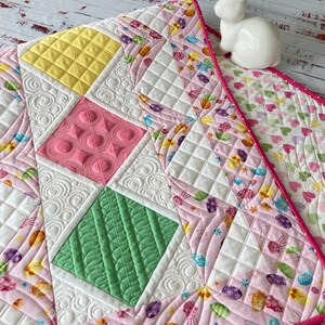 Easter Quilted Table Runner Spring Quilted Table Topper - Etsy