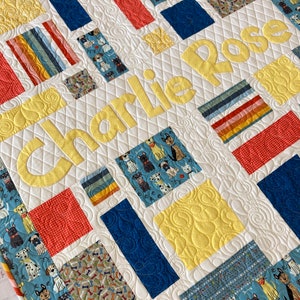 Made to Order, Personalized Baby Quilt, Custom Name Quilt - Etsy