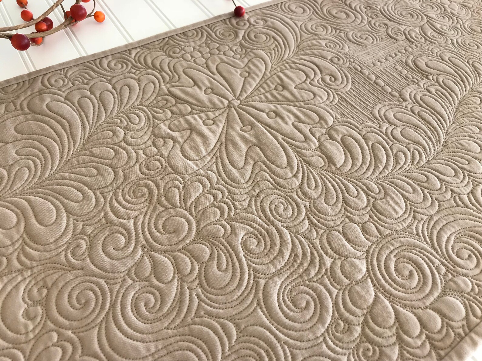 Made-to-order Whole Cloth Quilted Table Runner Made to Order - Etsy Canada