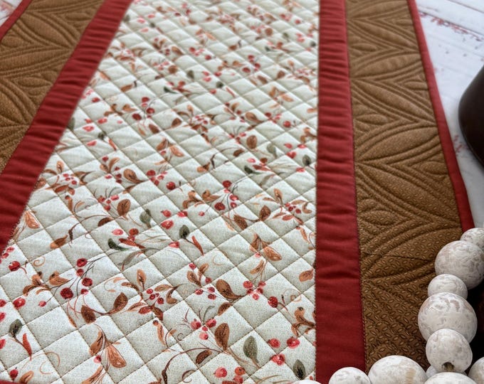 Fall Quilted Table Runner: Autumn Leaf Decor (14 3/4 X 49") - Etsy