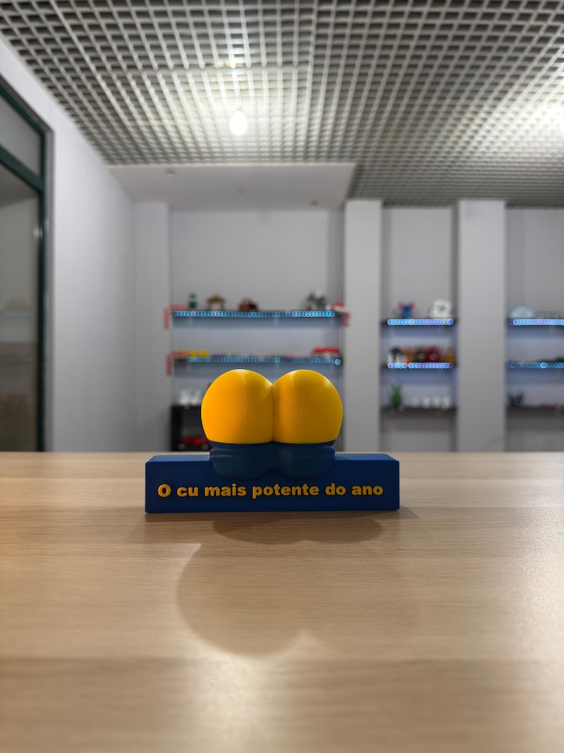 Funny 3D Printed Butt Trophy, Custom Text Desk Award, Cheeky Office ...