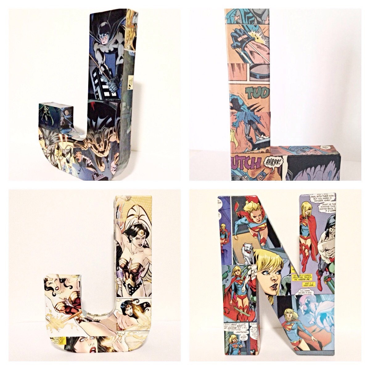 Medium Comic Book Letters Custom Name Pop Art 8 inches | Etsy