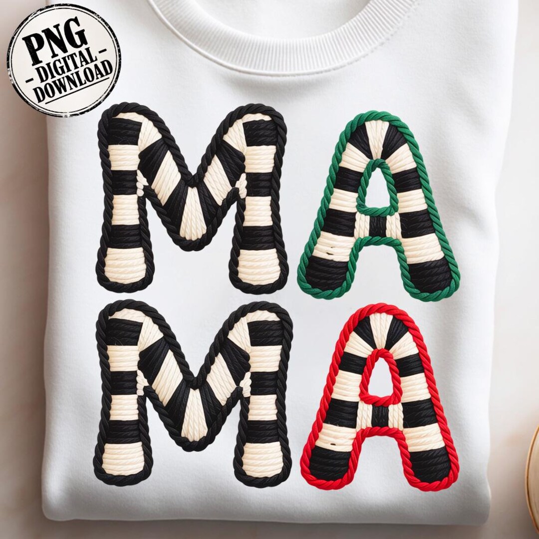 Mama Rope Letters PNG: Boho Mom Shirt Design (digital Download) - Etsy
