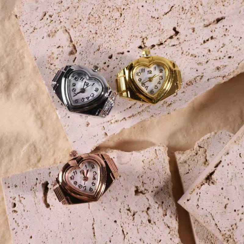 Heart Shaped Clock Jewelry - Etsy Canada