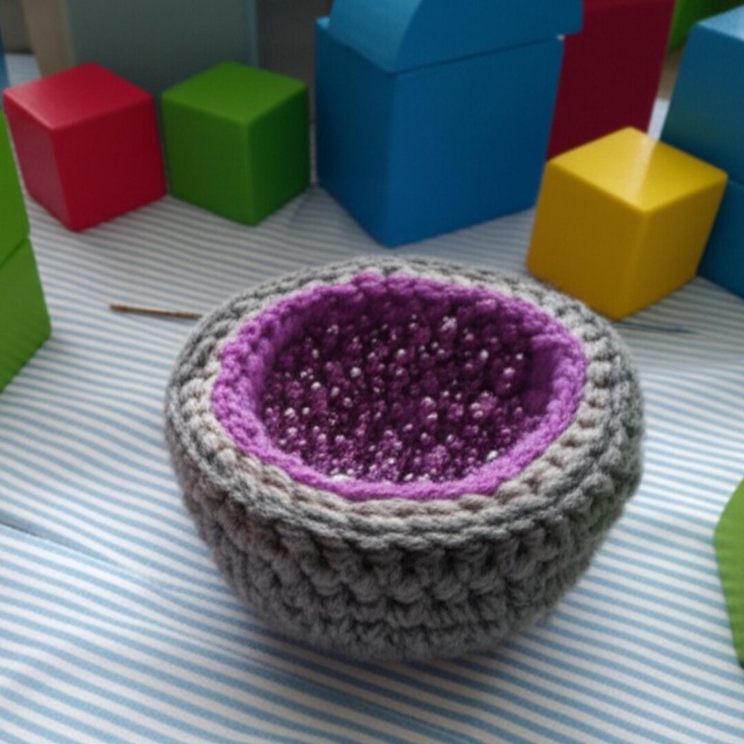 Amigurumi Geode Crochet Pattern: DIY Crystal Rock Plush (PDF Pattern ...