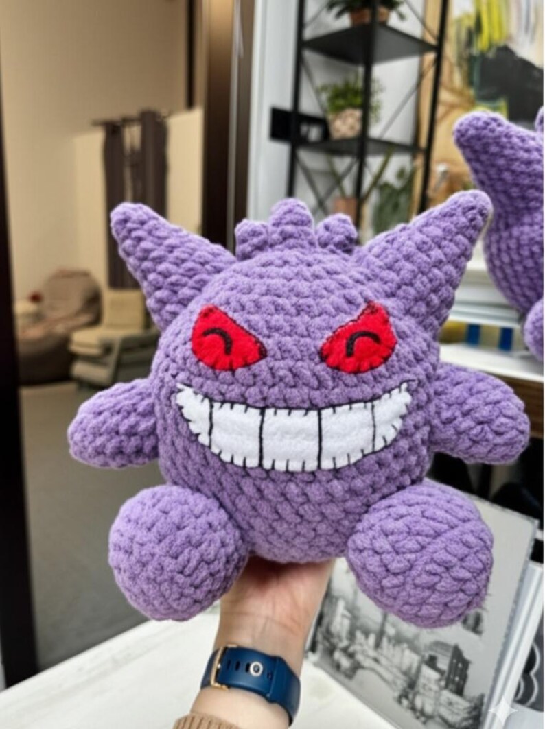 Amigurumi Gengar Crochet Pattern | Gengar Crochet Pattern | Amigurumi ...