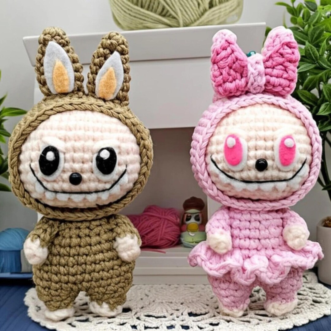 Amigurumi Labubu Crochet Pattern | Crochet Labubu Pattern | Labubu Doll ...
