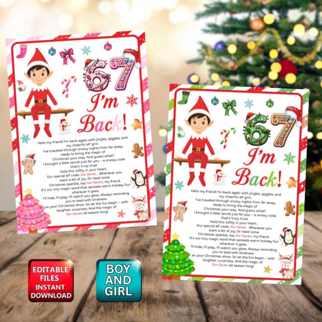 Elf Arrival Letter, 6-7 Elf Printable (digital Download) - Etsy