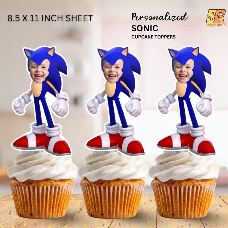 Custom Sonic Face - Etsy