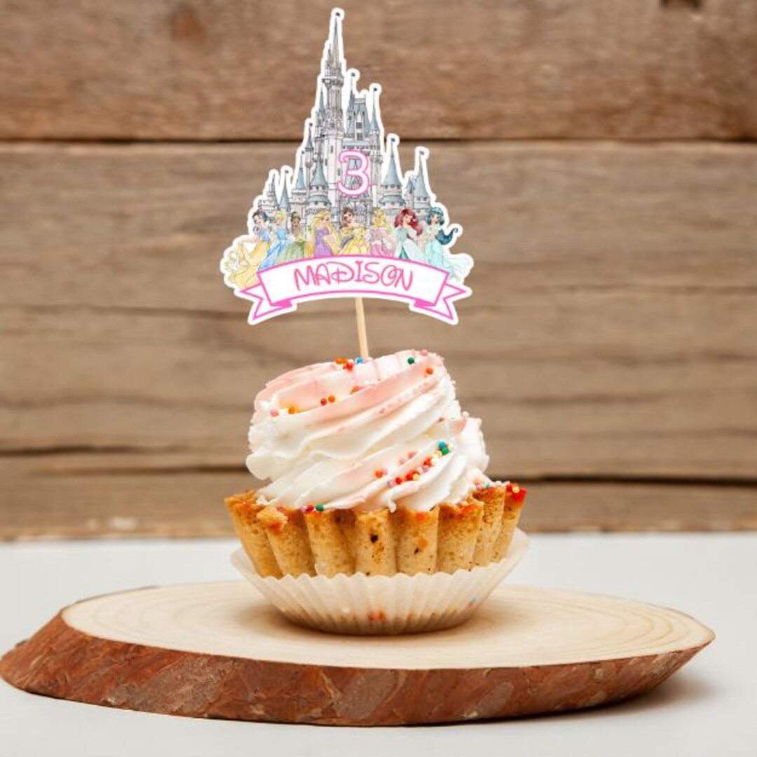 Printable Princess Cake Topper, Princess Birthday Party Cake Topper ...