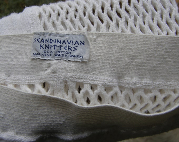 SCANDINAVIAN KNITTERS Fishnet Long Johns Cotton Underwear, Fish Net ...