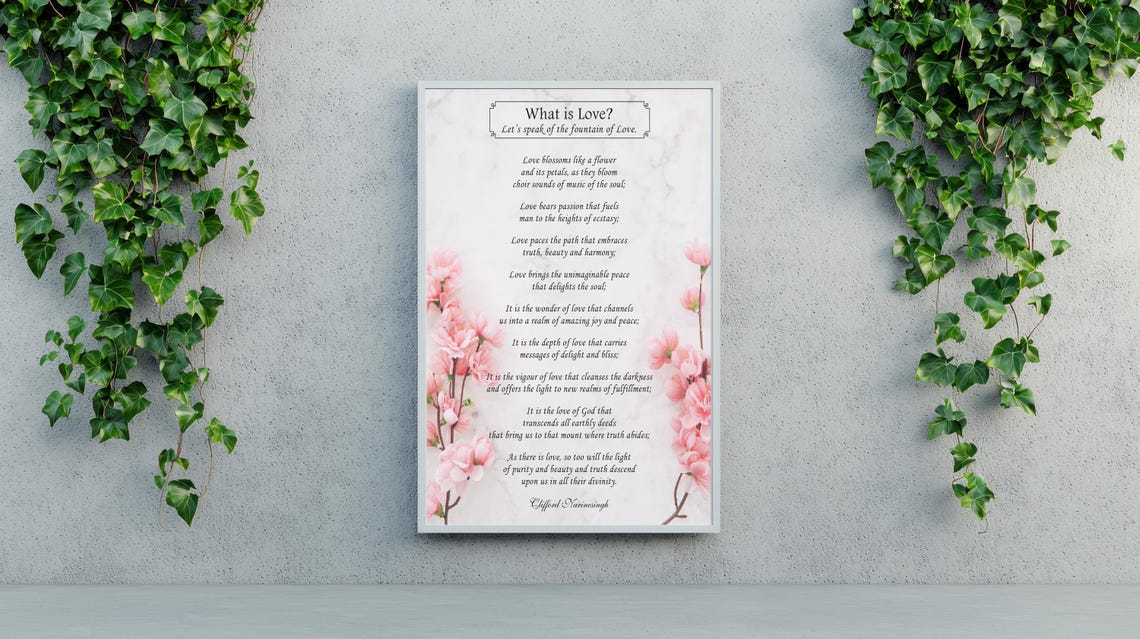 Wall Poem, Decorative Poetry, Poems for Home, Poem for Wall - Etsy