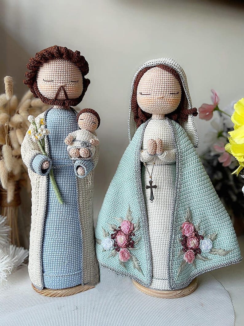 Handmade Holy Family Crochet Doll, Jesus Christ Crochet Doll, Christian ...