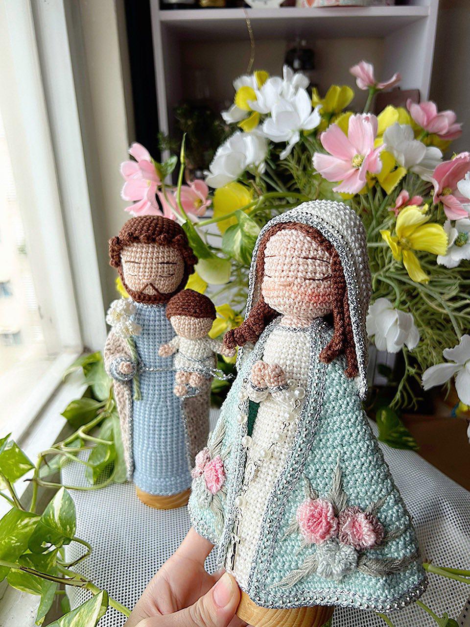 Handmade Holy Family Crochet Doll, Jesus Christ Crochet Doll, Christian ...