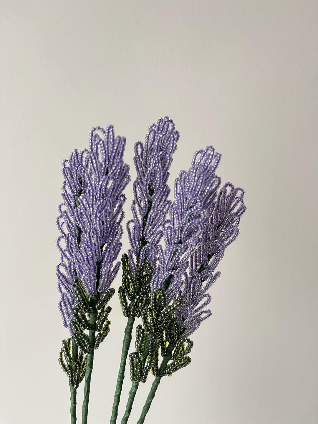 Handmade French Beaded Lavender Stem: La Fleur Perlèlite - Etsy