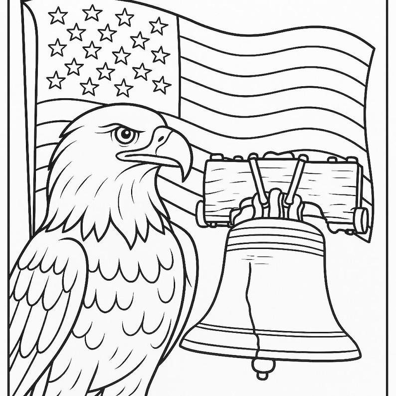 Fourth of July Coloring Pages for Kids – Patriotic 4th of July Activity ...