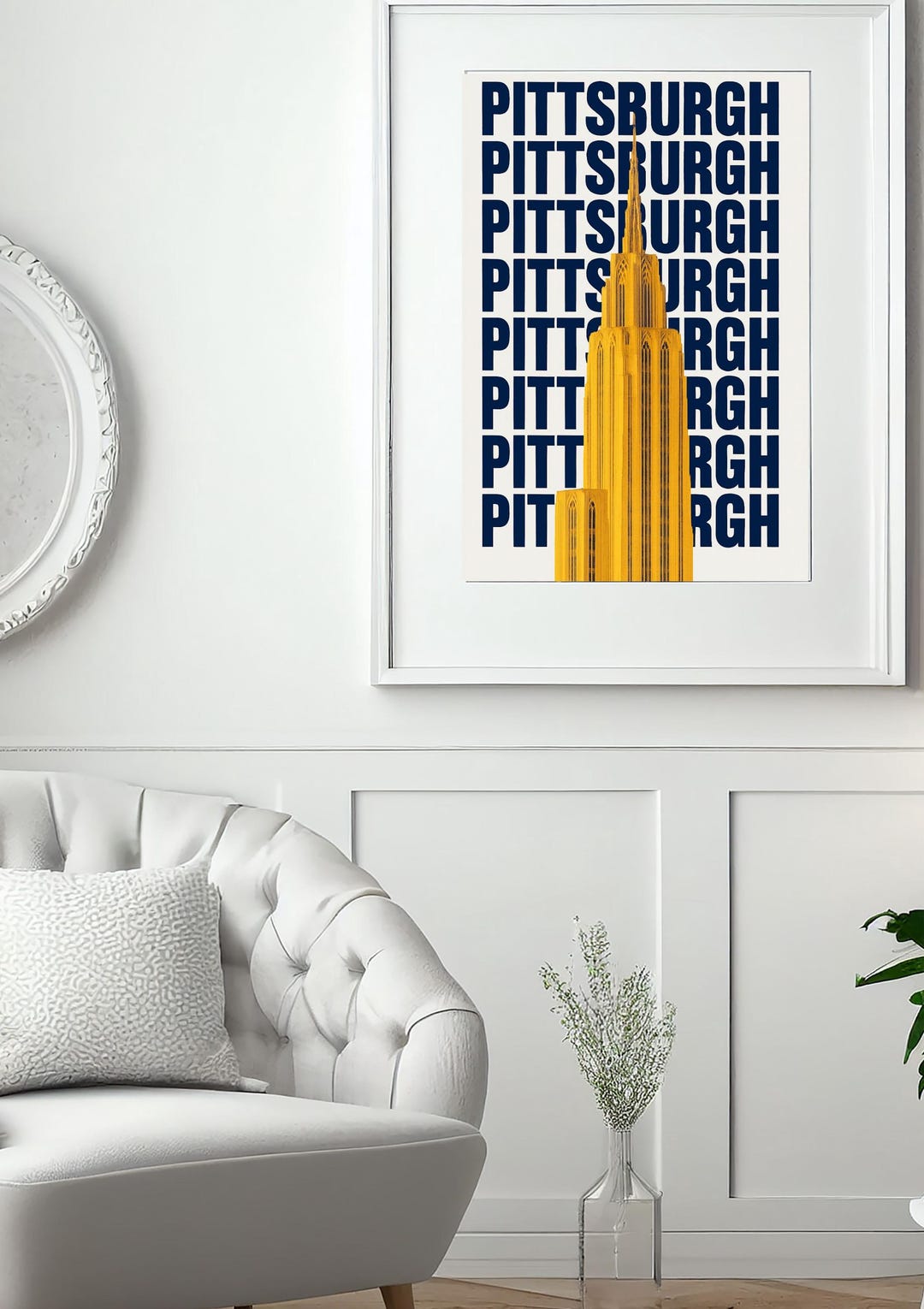 Pittsburgh Art Deco Poster – Digital Download | Bold Pittsburgh Wall ...