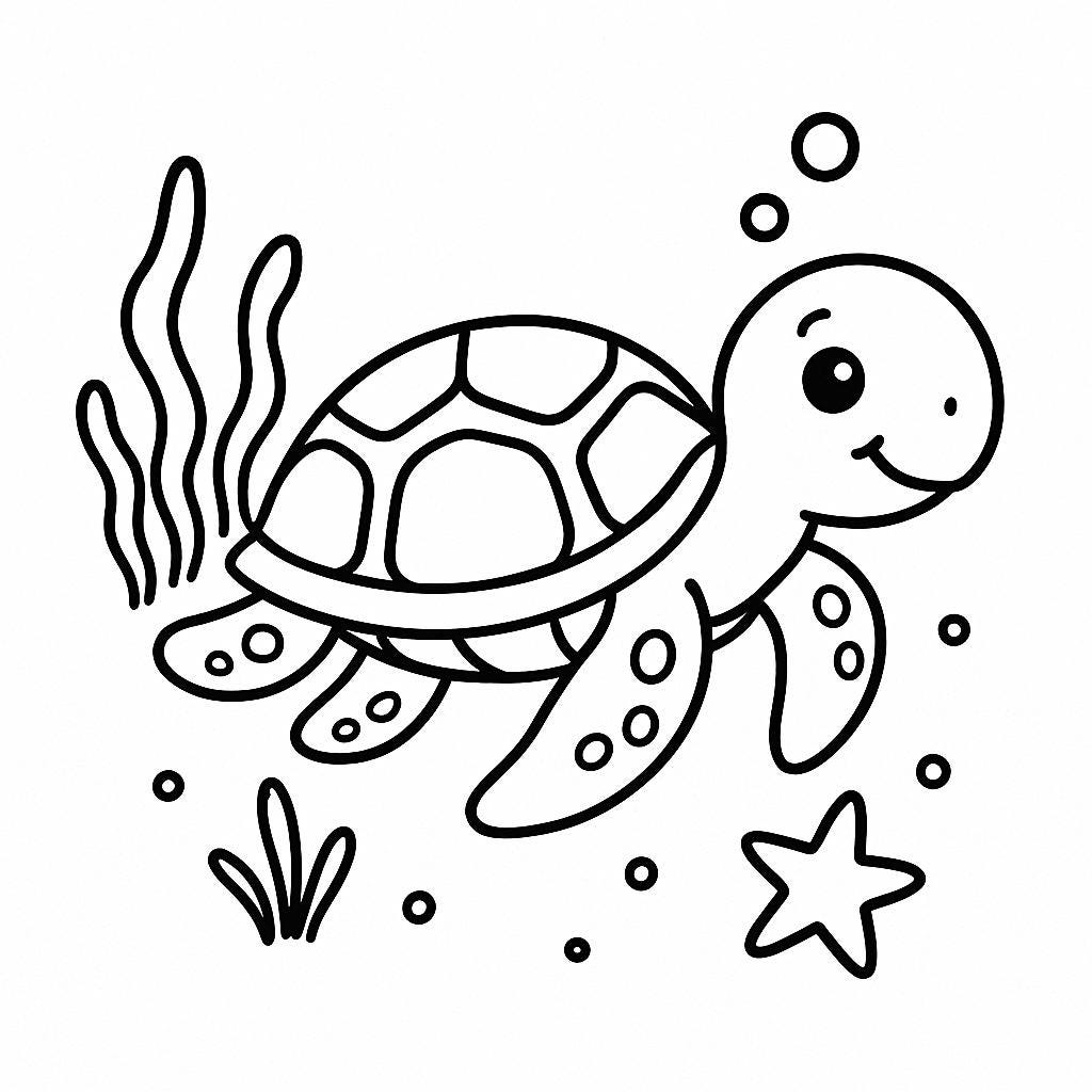 Ocean Animal Coloring Pages for Kids – Printable Sea Life Activities ...